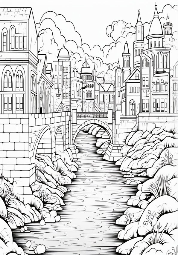 40 Urban Hills. Coloring Pages for Kids Vol.1: I Coloring Book for Kids ...