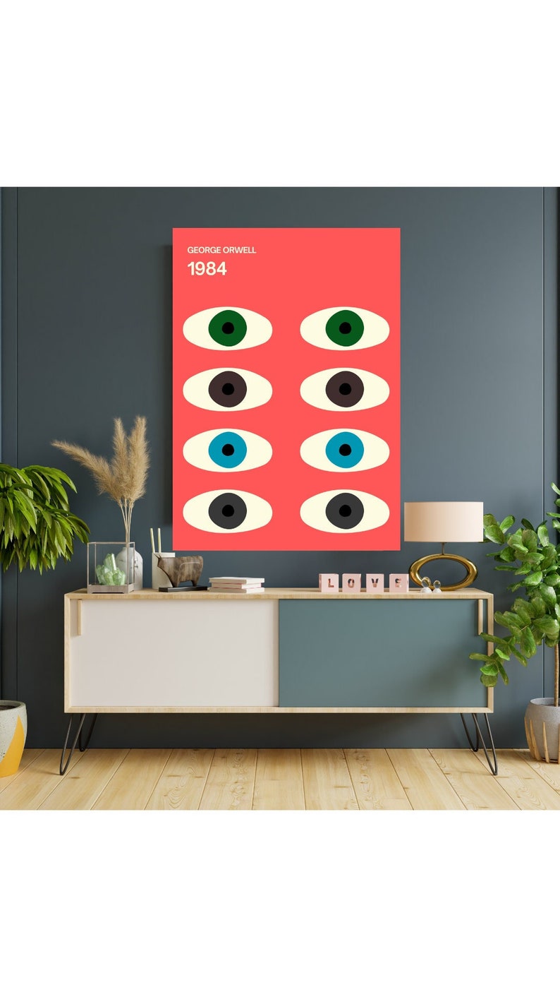 1984 || George Orwell || Literary Poster || Digital Wall Art - Etsy