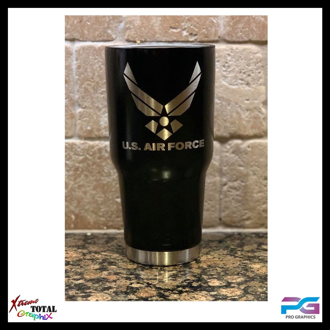 US AIR Force-stainless Steel Powder Coated Yeti Tumbler-cup-travel Mug ...