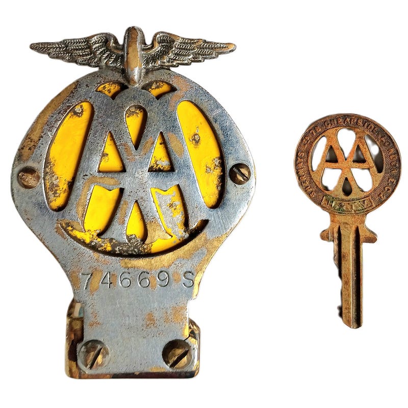 Vintage Aa Badge - Etsy UK