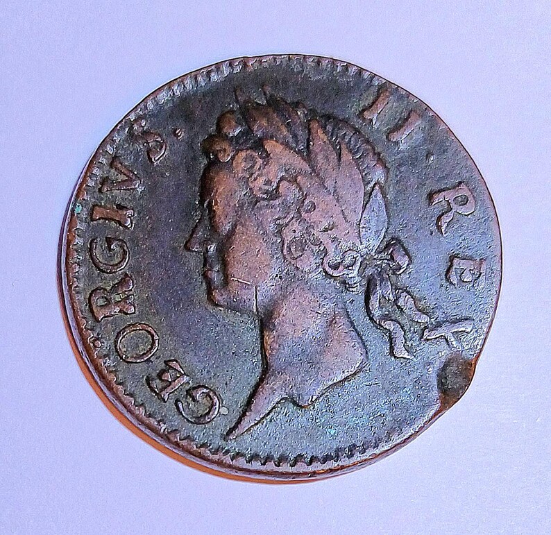 George II 1751 Irish Halfpenny - Etsy UK