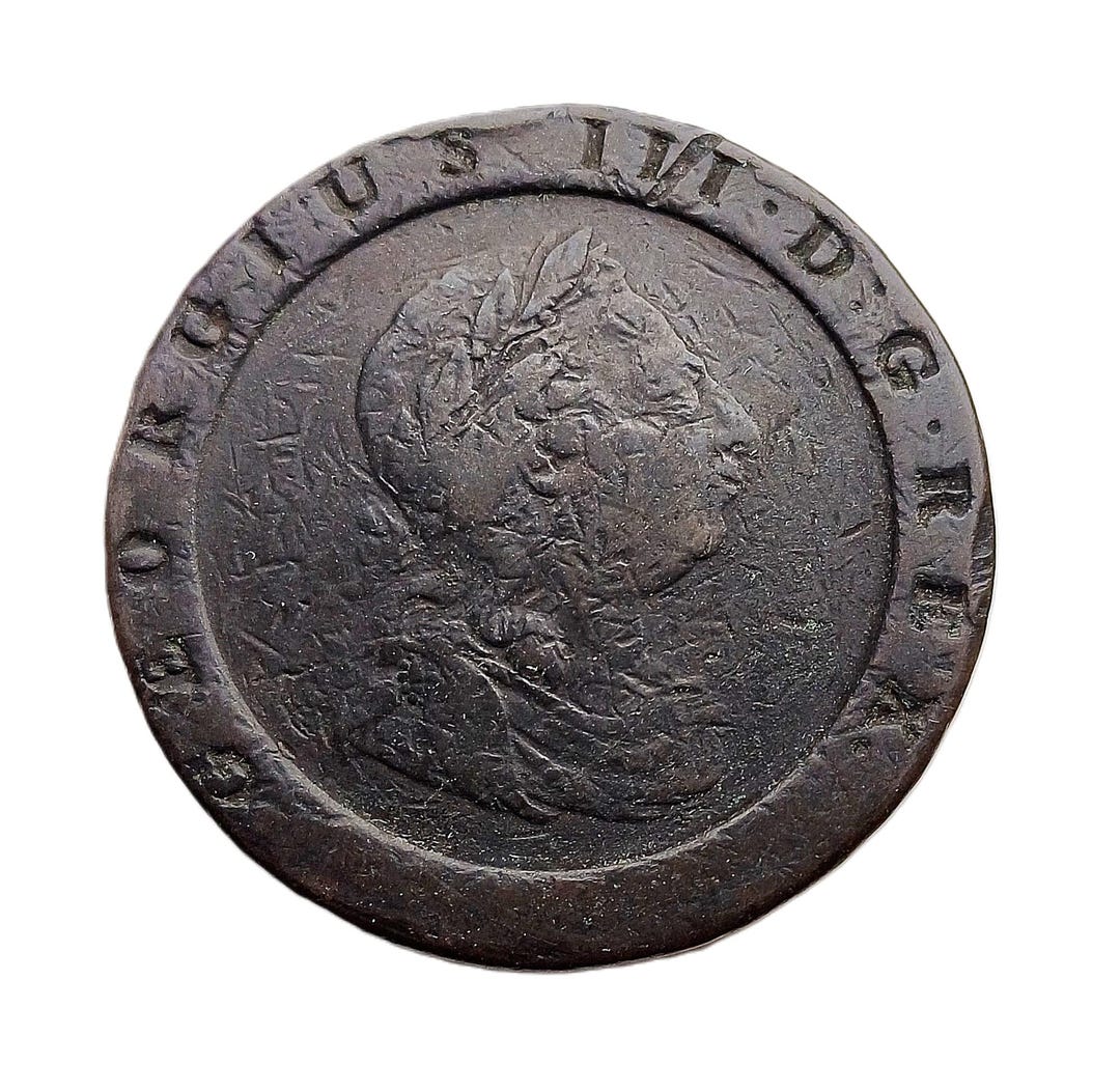 George Lll 1797 two Pence "cartwheel" Coin - Etsy UK