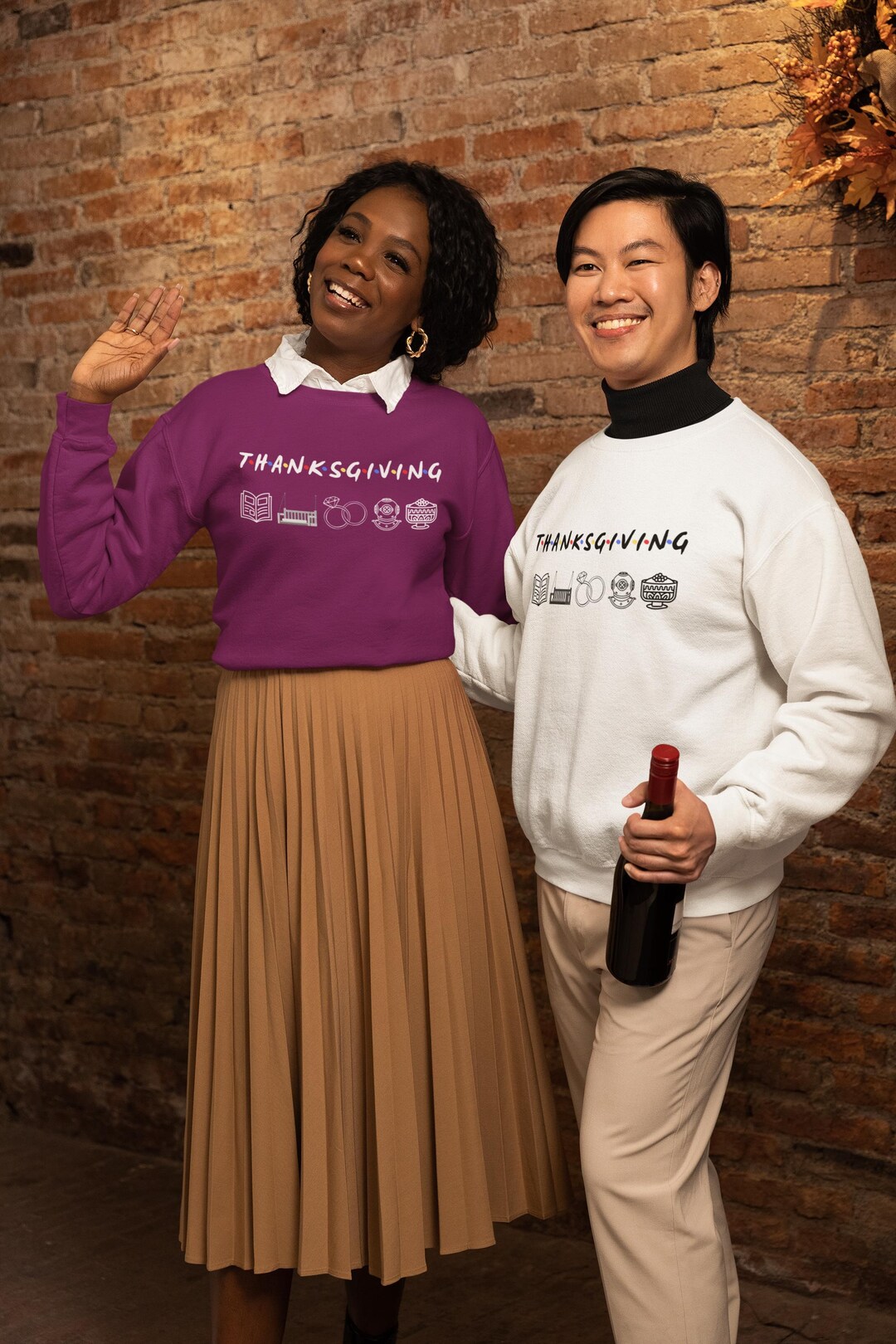 Funny Friend TV Show Thanksgiving Theme Sweat Shirt, the One Where ...
