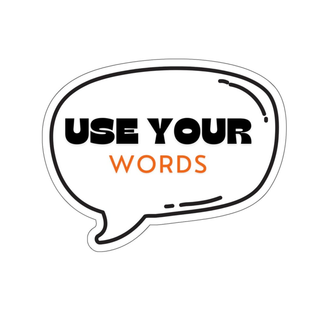 Funny Speak Sticker, Expressive Notebook Decal, Humorous Phone Sticker ...