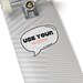 Funny Speak Sticker, Expressive Notebook Decal, Humorous Phone Sticker ...