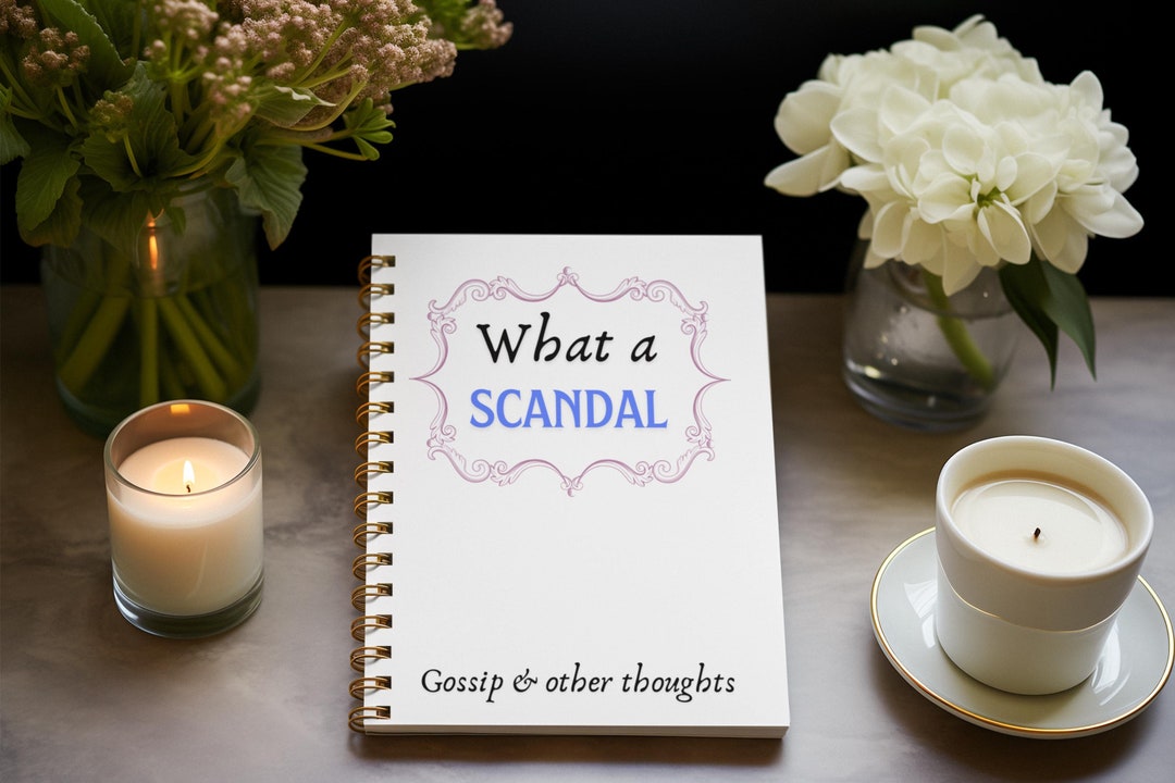 Bridgerton-inspired Journal, Gossip Notebook, Spiral Notebook, Ruled ...