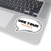 Funny Speak Sticker, Expressive Notebook Decal, Humorous Phone Sticker ...