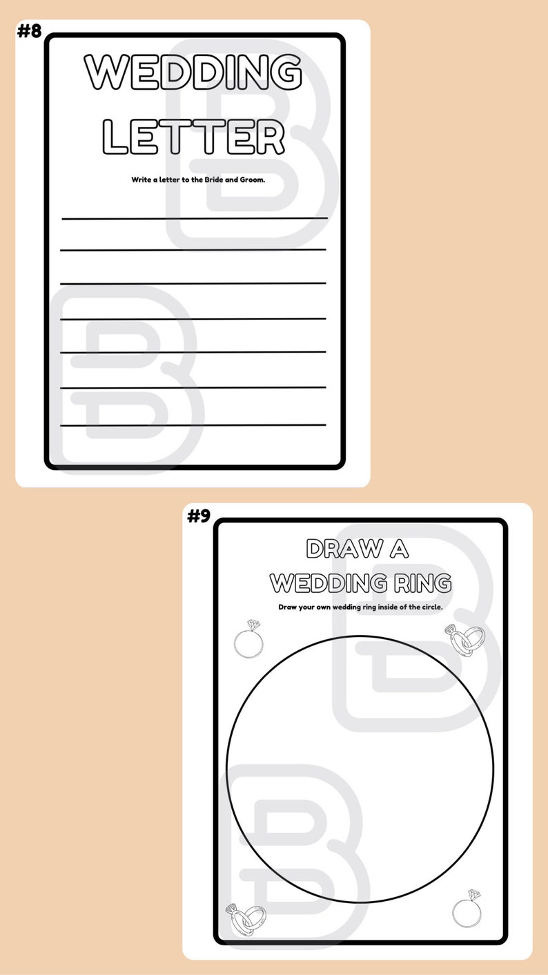 Digital Wedding Templates - Etsy