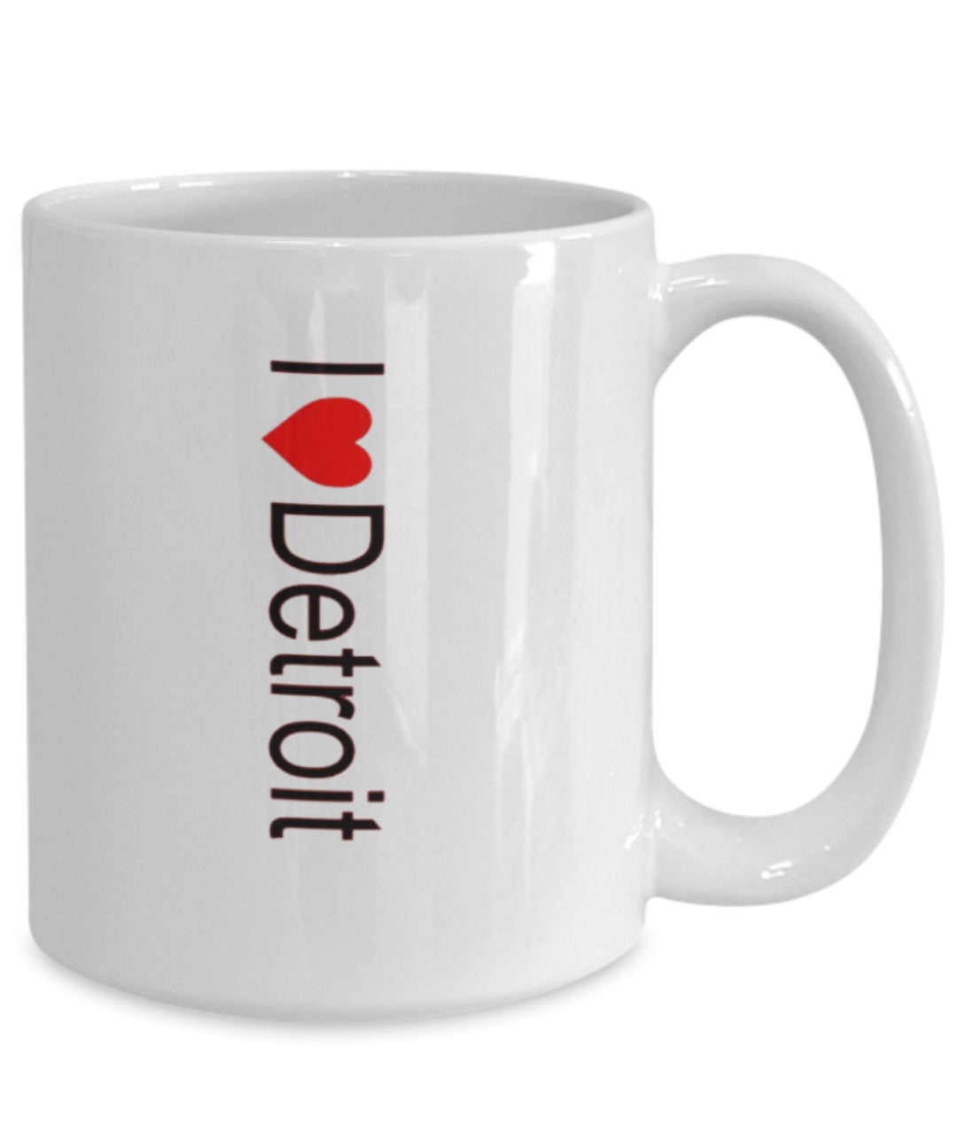 I Love Detroit Coffee Mug - Old English D, City Pride - Etsy