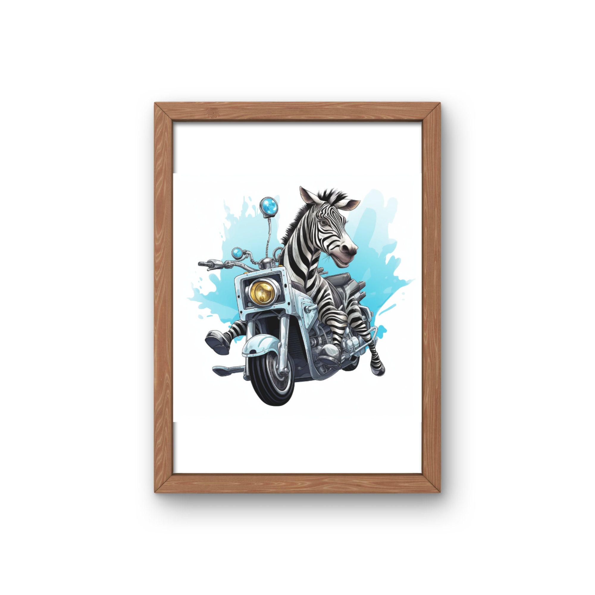 Zebra Riding A Motorcycle