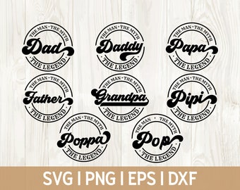 8 Fathers Day Patch SVG Patch SVG Fathers Day SVG Father's Day Fathers ...