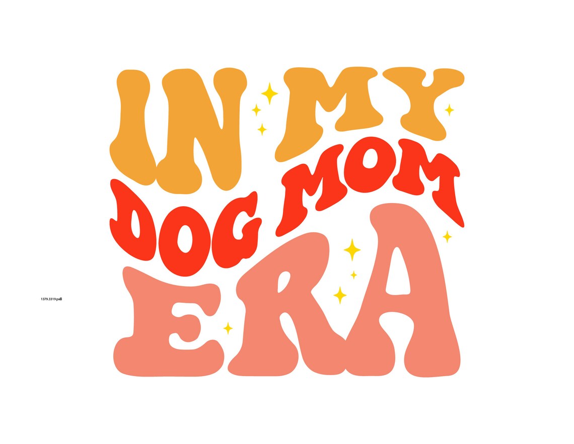 In My Dog Mom Era SVG Wavy Retro Dog Mom Era SVG Dog Mom - Etsy