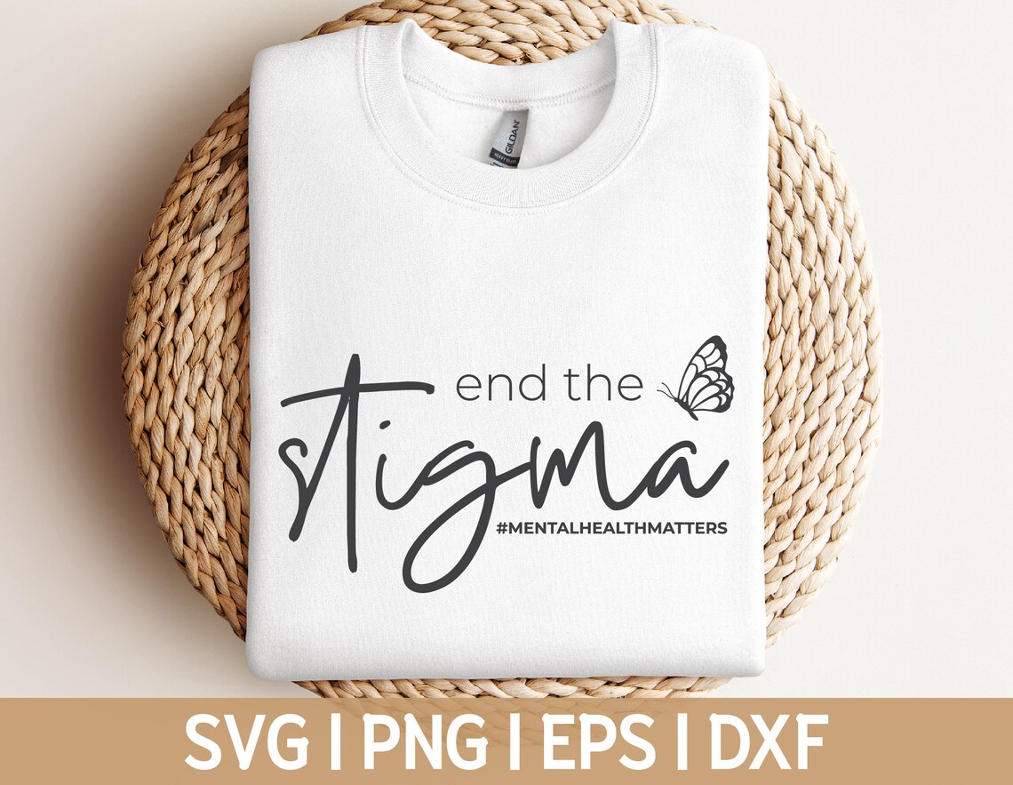 End the Stigma Svg, Mental Health Svg, Are U Okay Svg, Ribbon Svg ...