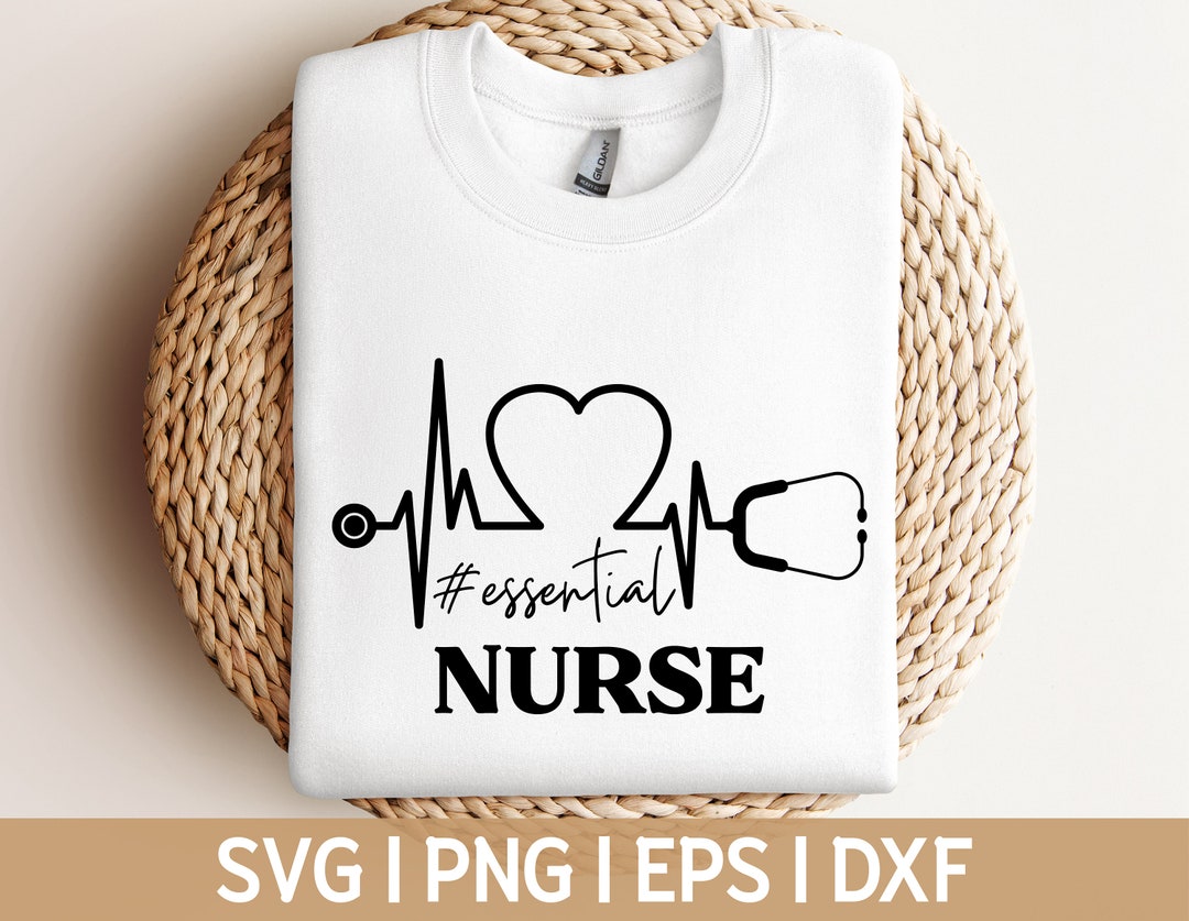 Essential Stethoscope Svg,essential Nurse Svg, Nurse Stethoscope Svg ...