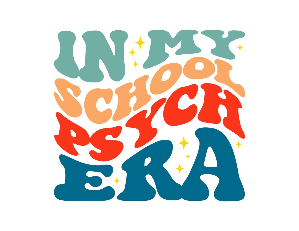In My School PSYCH Era Svg, Wavy Retro Svg, in My Teacher Era Png ...