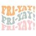Beautiful Fri-yay Svg Wavy Design Friyay Svg Weekend Svg - Etsy