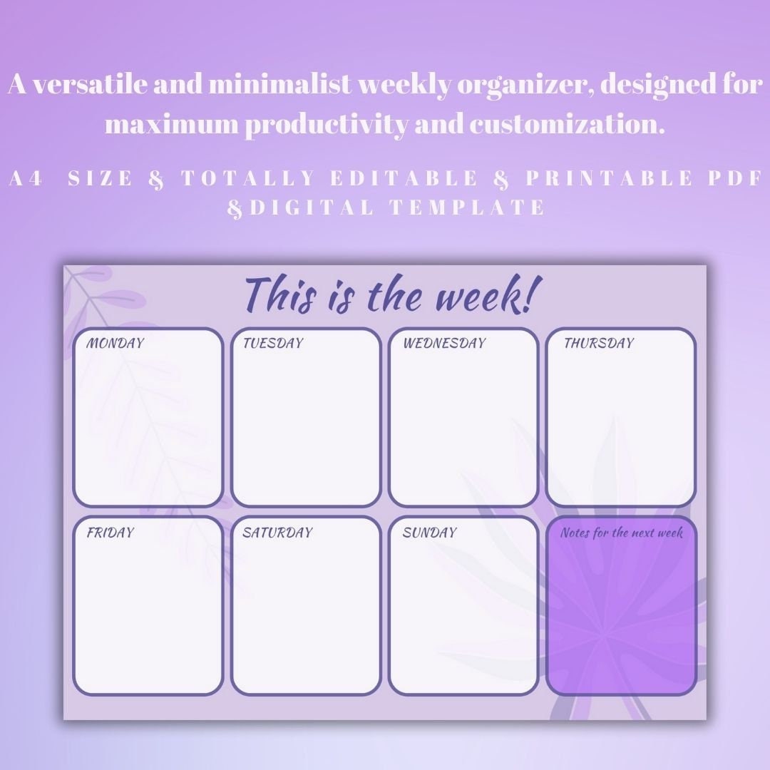 2024 Printable Organizer Created by a Med Student, Minimalist Weekly ...