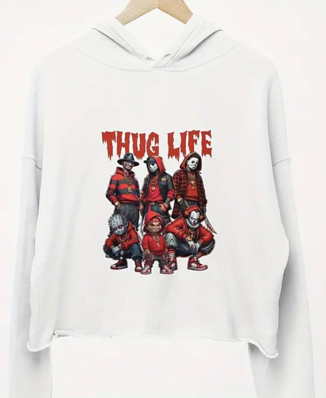 Thug Life Horror Movie Iron on Transfer Stickers. DIY Halloween ...