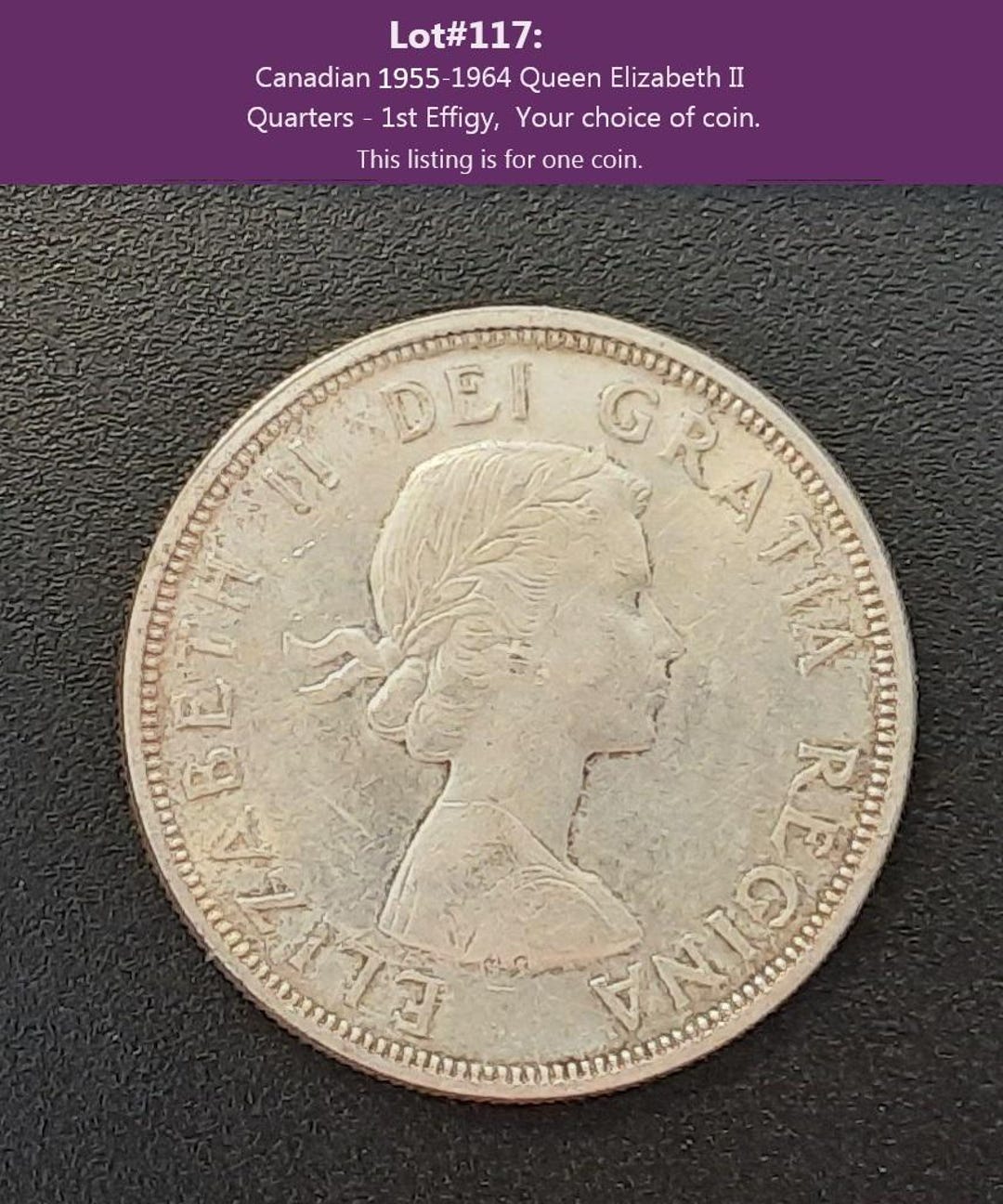 Lot#117: Various Queen Elizabeth II, 1955 - 1964 Canadian Quarters ...