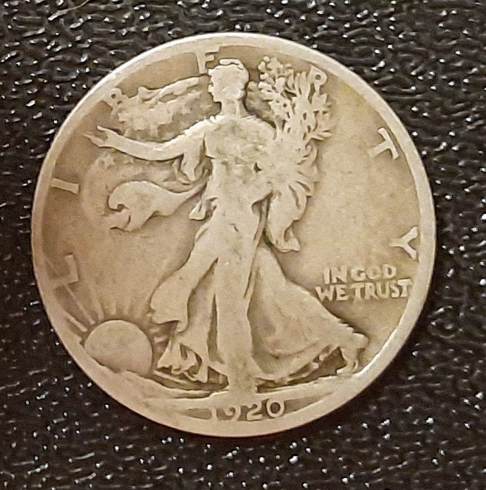 Lot#091: 1920S U.S. Walking Liberty Half Dollar - One Coin in Lot. - Etsy