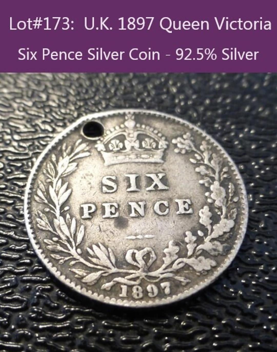 Lot173: U.K. 1896 Queen Victoria Six Pence Silver Coin - Etsy