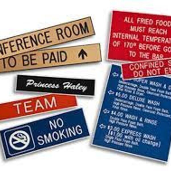 Custom Engraved Plastic Labels - Etsy