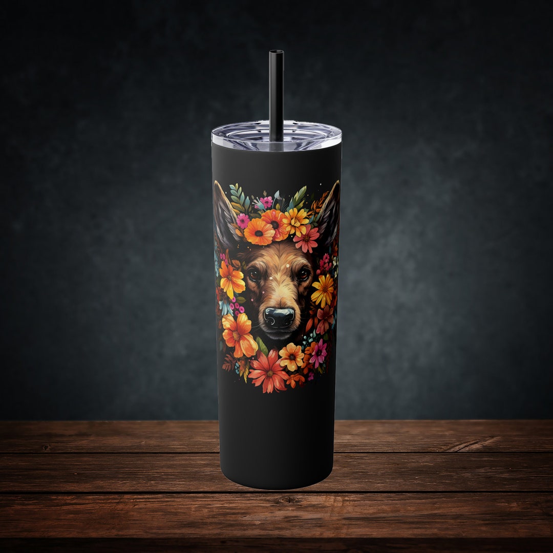 Moose Tumbler, Animal Tumbler, Moose Skinny Tumbler With Straw, Animal ...