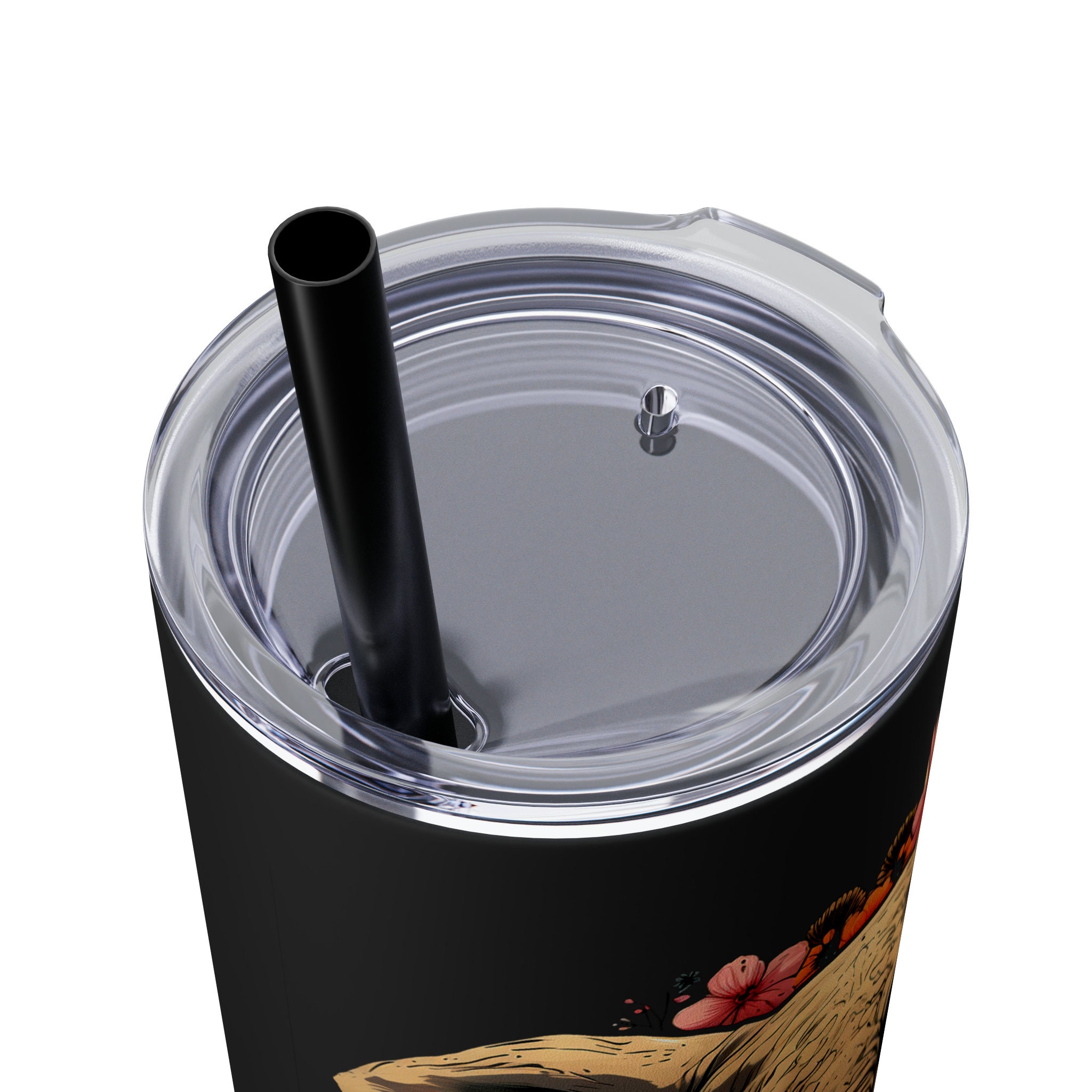 Elephant Tumbler, Animal Tumbler, Elephant Skinny Tumbler With Straw ...