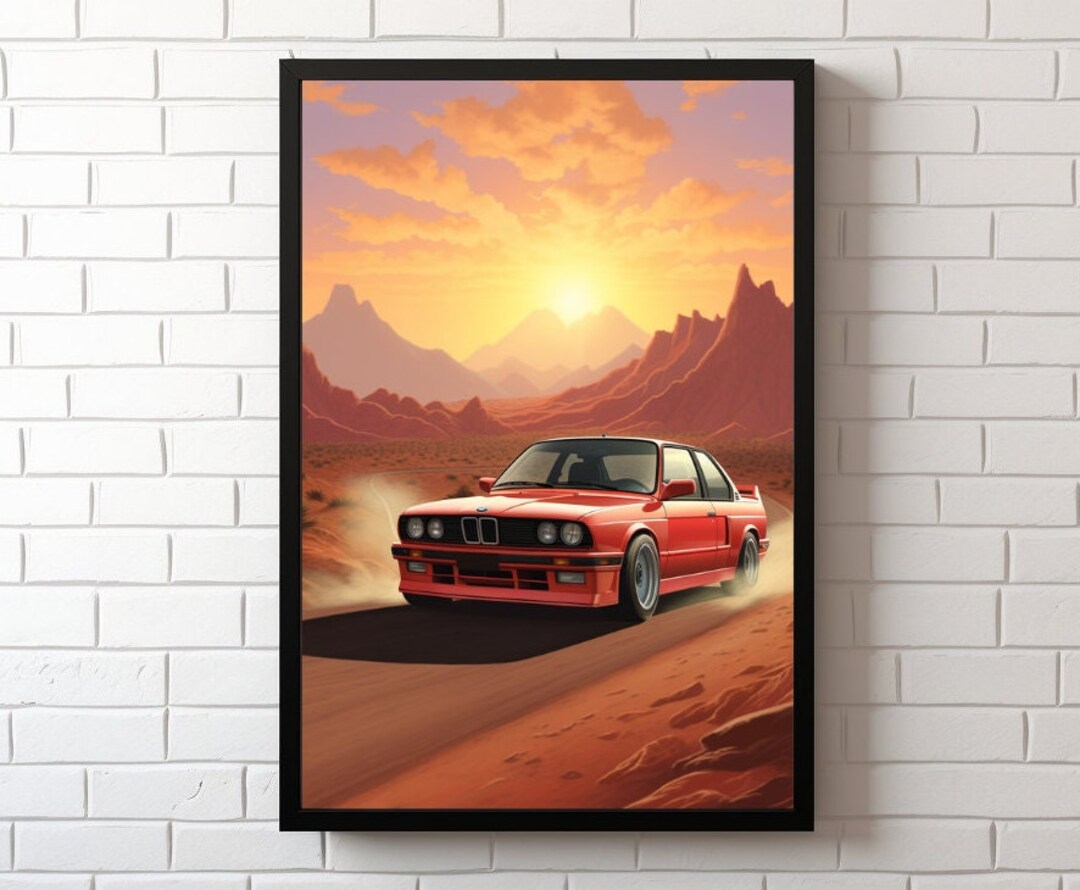 Vintage/ Retro BMW M3 E30 Print BMW M3 E30 Poster 1980s Car - Etsy UK