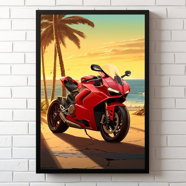 Ducati Art Print - Etsy