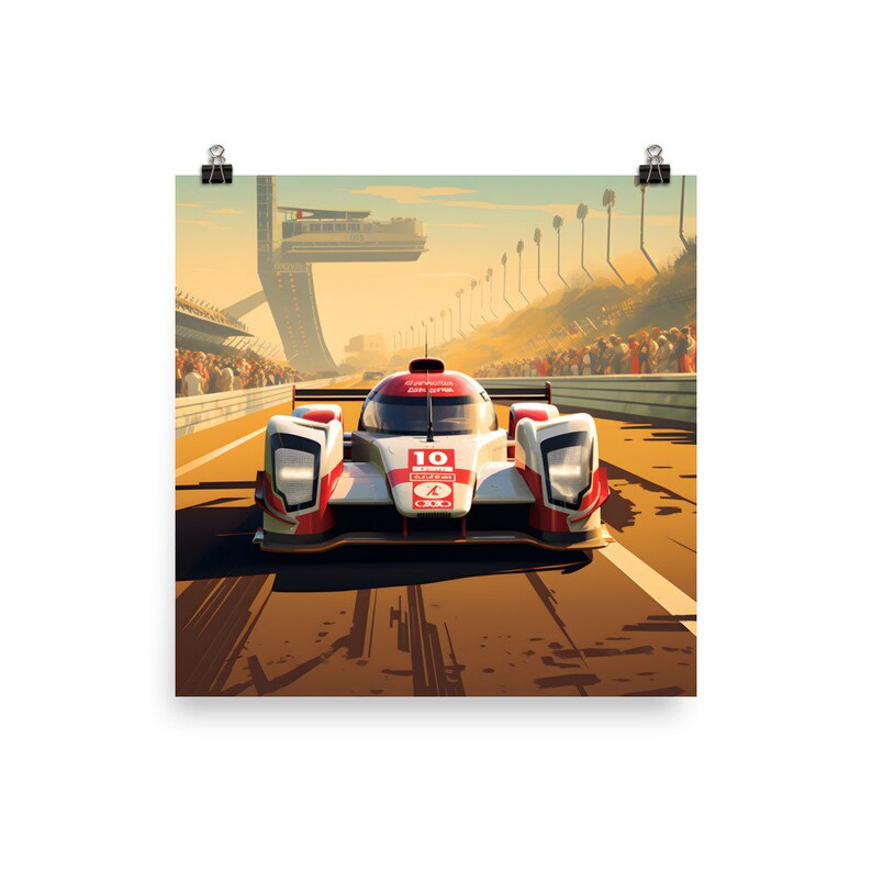 Vintage/ Retro Audi R18 Tdi Print, Audi R18 Tdi Poster, Car Print, Car ...