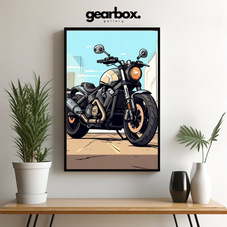 Retro Style Yamaha Bolt Poster, Yamaha Bolt Print, 2020s Bike Print ...