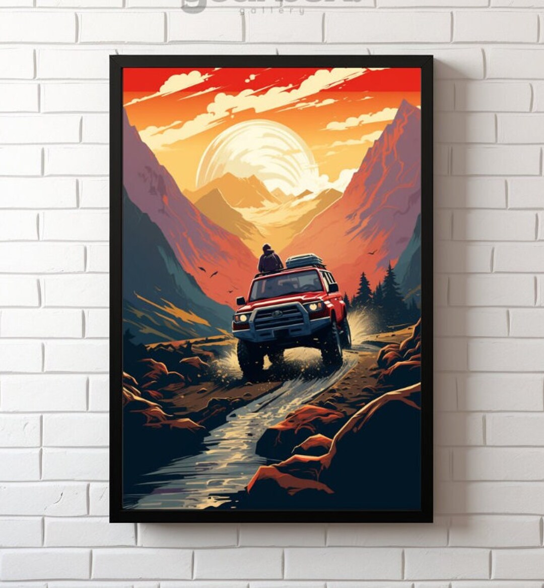 Toyota 4runner Poster Retro/ Vintage Style , Toyota 4runner Print ...