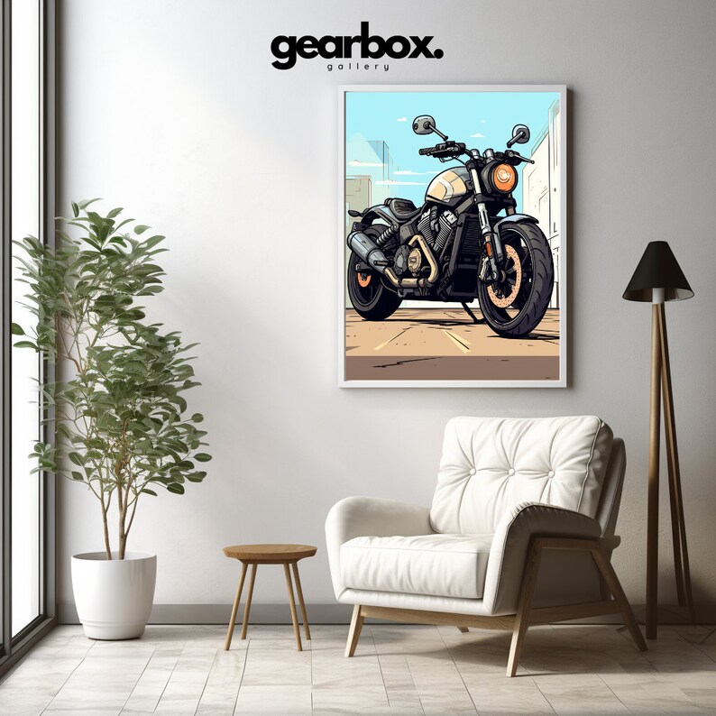 Retro Style Yamaha Bolt Poster, Yamaha Bolt Print, 2020s Bike Print ...