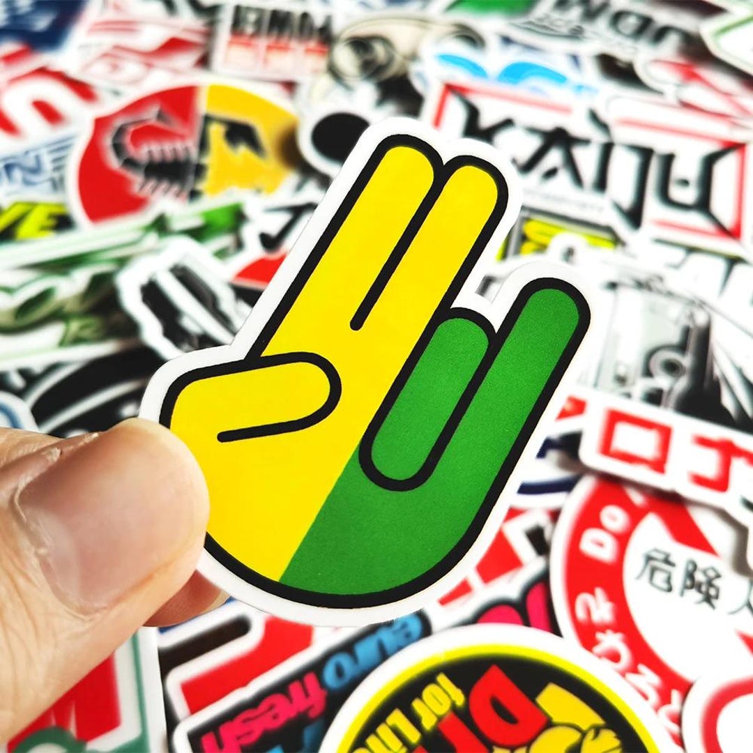 50/100pcs Cool JDM Stickers Auto Car Modify Motorcycle Scooter Bike ...