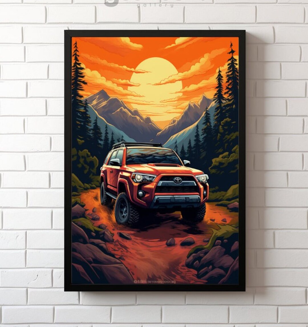 Retro/ Vintage Style Toyota 4runner Poster, Toyota 4runner Print, 2020s ...