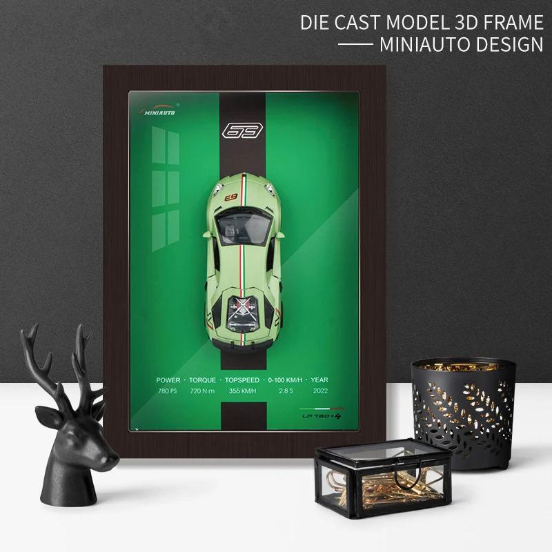 Chevrolet Camaro 1:32 Diecast Model Photo Frame Alloy Metal Sports Car ...