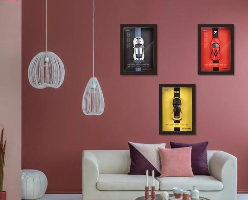 Chevrolet Camaro 1:32 Diecast Model Photo Frame Alloy Metal Sports Car ...