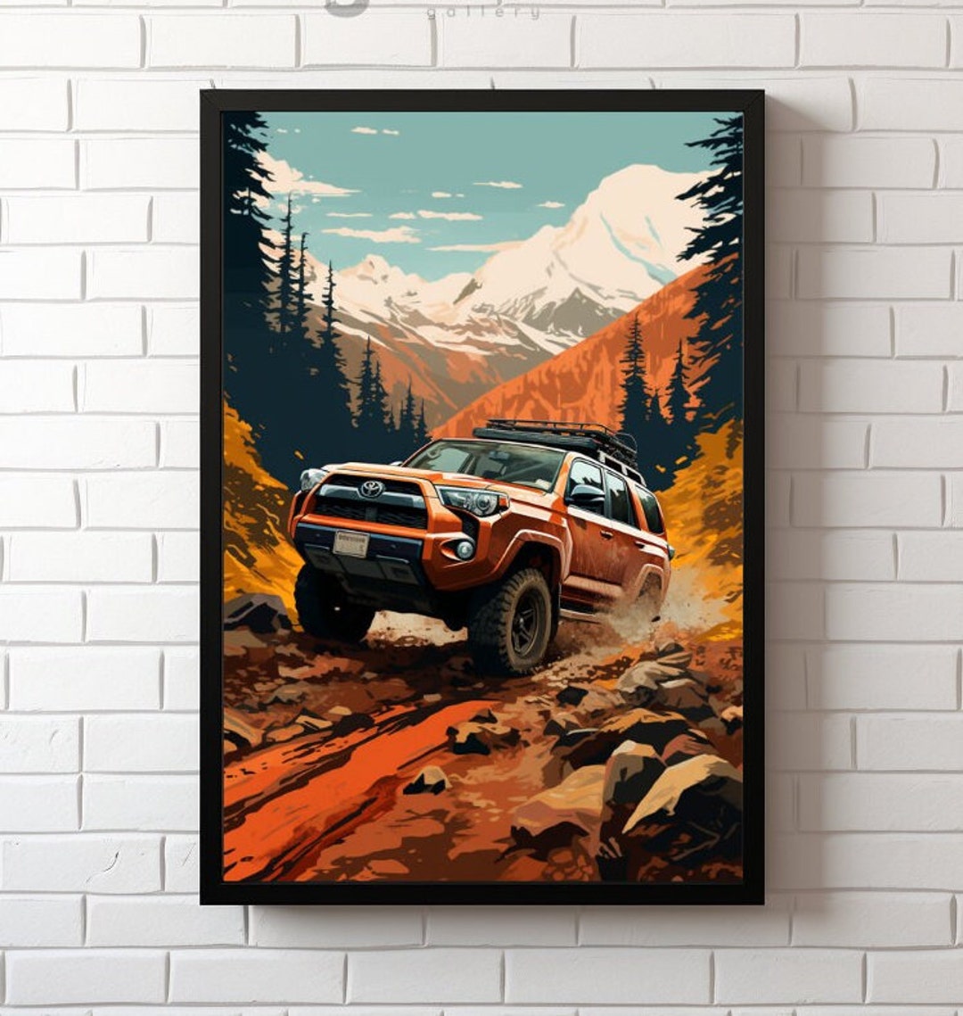 Retro/ Vintage Style Toyota 4runner Poster, Toyota 4runner Print, 2020s ...