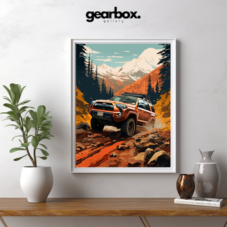 Retro/ Vintage Style Toyota 4runner Poster, Toyota 4runner Print, 2020s ...