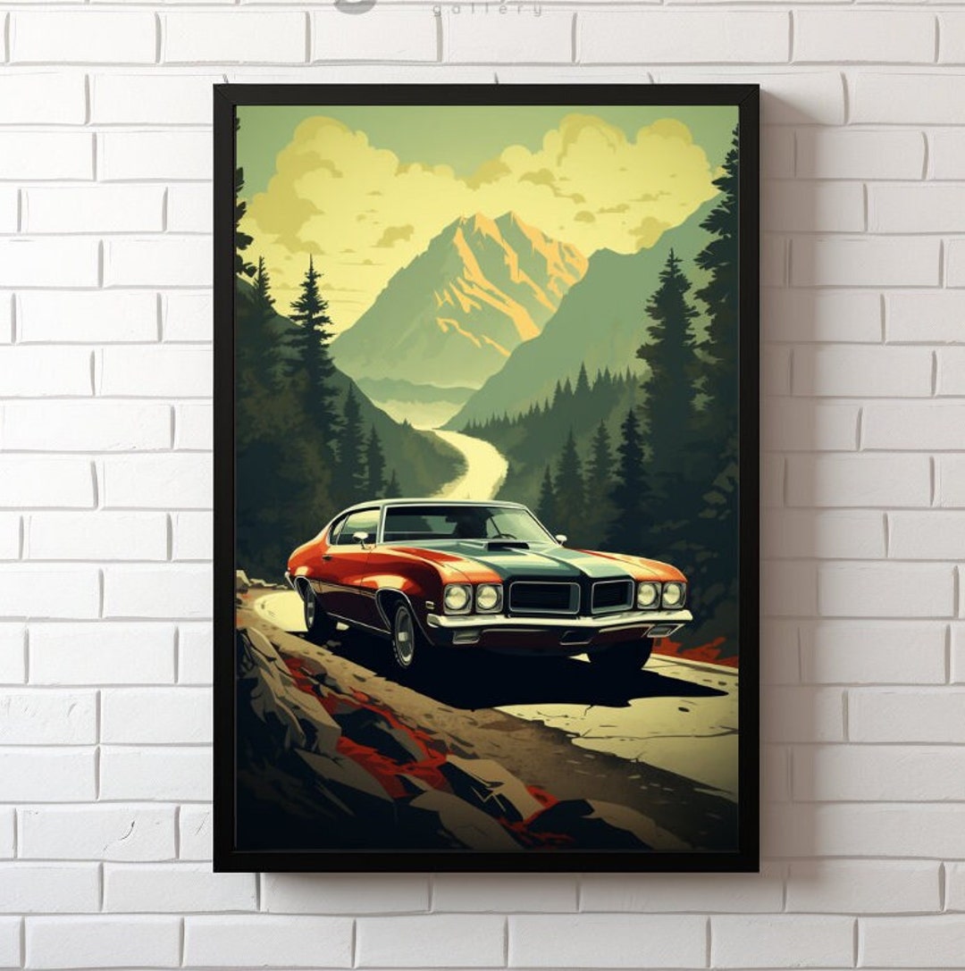 Pontiac GTO Poster Pontiac Firebird Print Car Art Muscle - Etsy