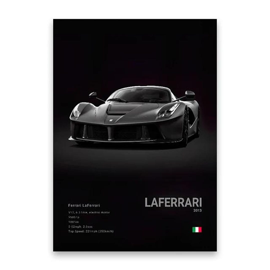 Exclusive Ferrari Laferrari Poster Perfect for Supercar Enthusiasts ...