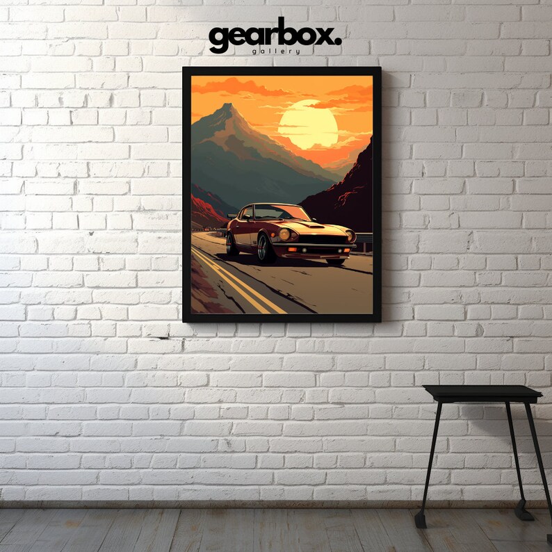 Datsun 240z Poster, Datsun 240Z Print, 1990s Car Print, Car Print, Car ...