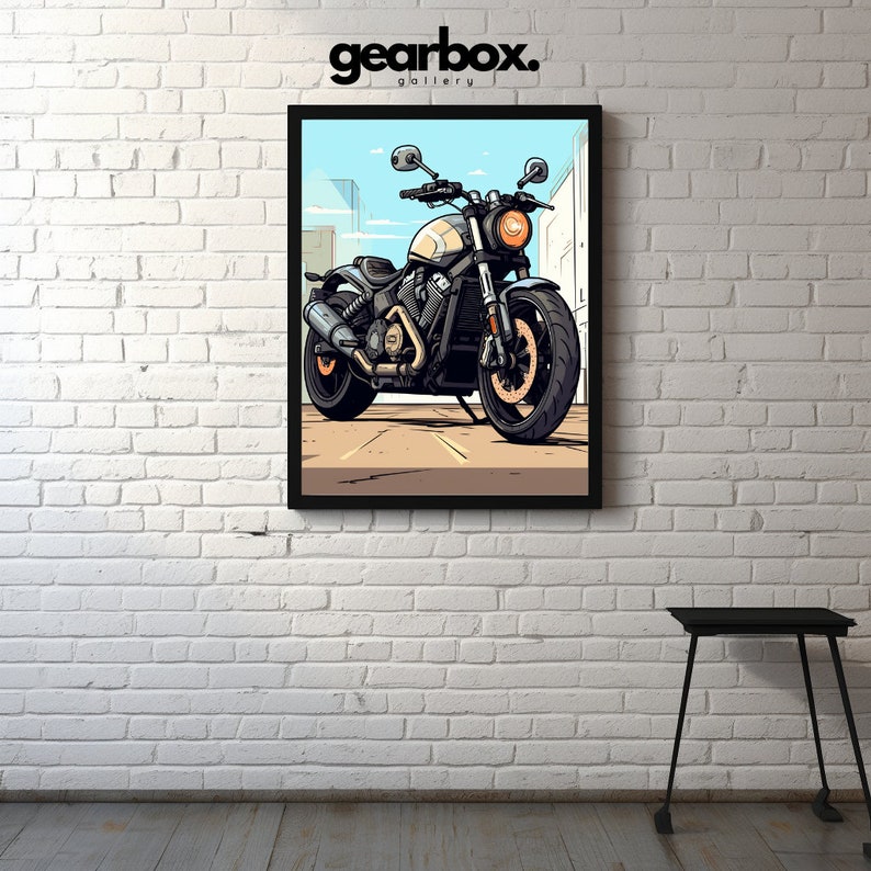 Retro Style Yamaha Bolt Poster, Yamaha Bolt Print, 2020s Bike Print ...