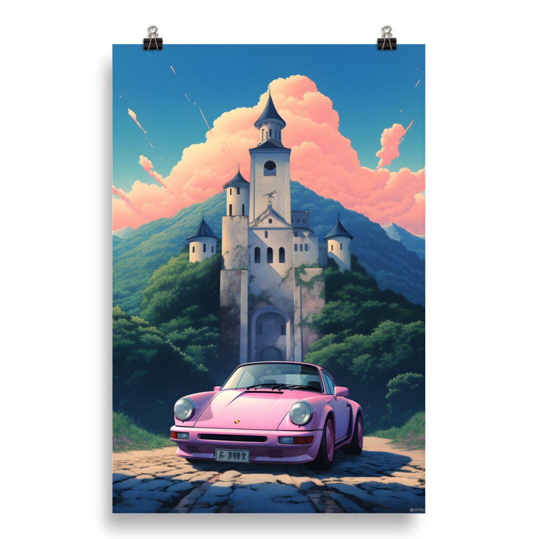 Retro Style Porsche 911 Print, 1970s Car Print, Porsche 911 Poster ...