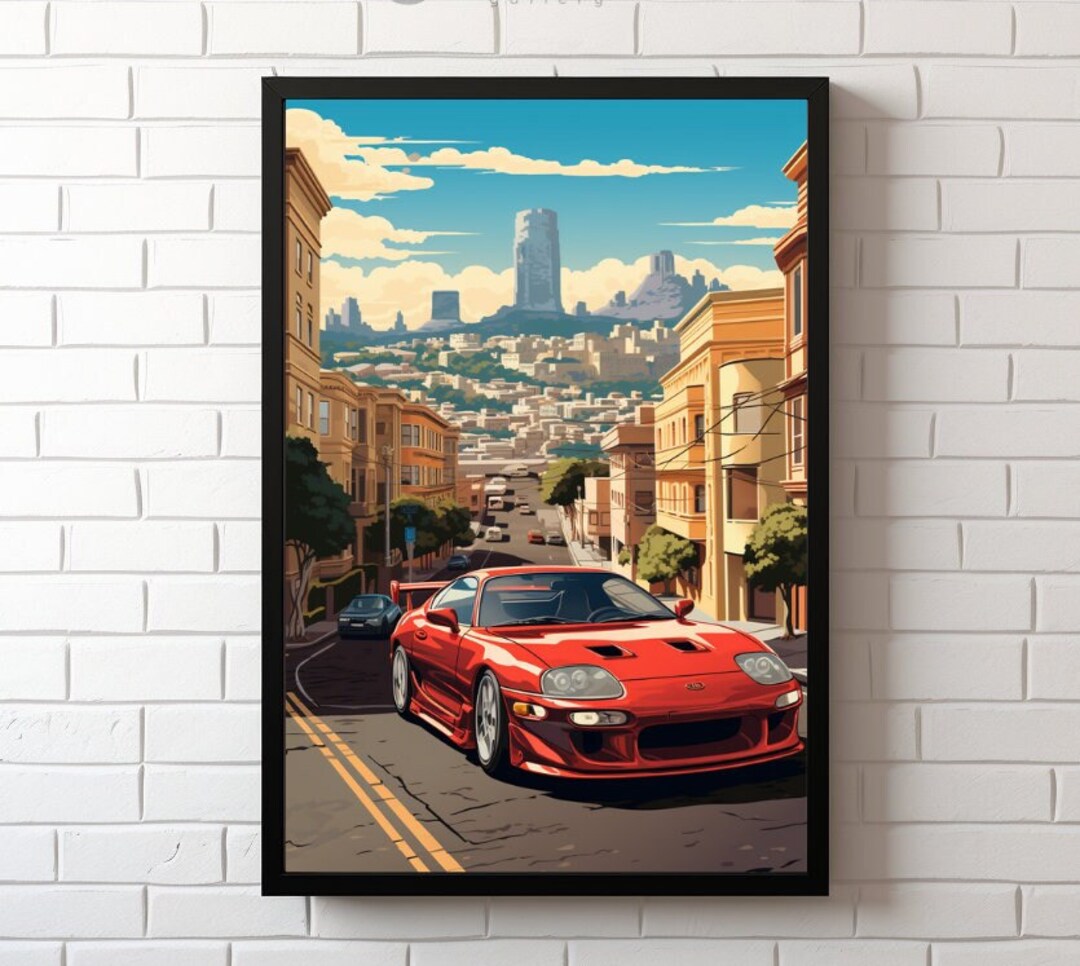 Vintage/ Retro Toyota Supra Poster Toyota Supra Print 1990s - Etsy