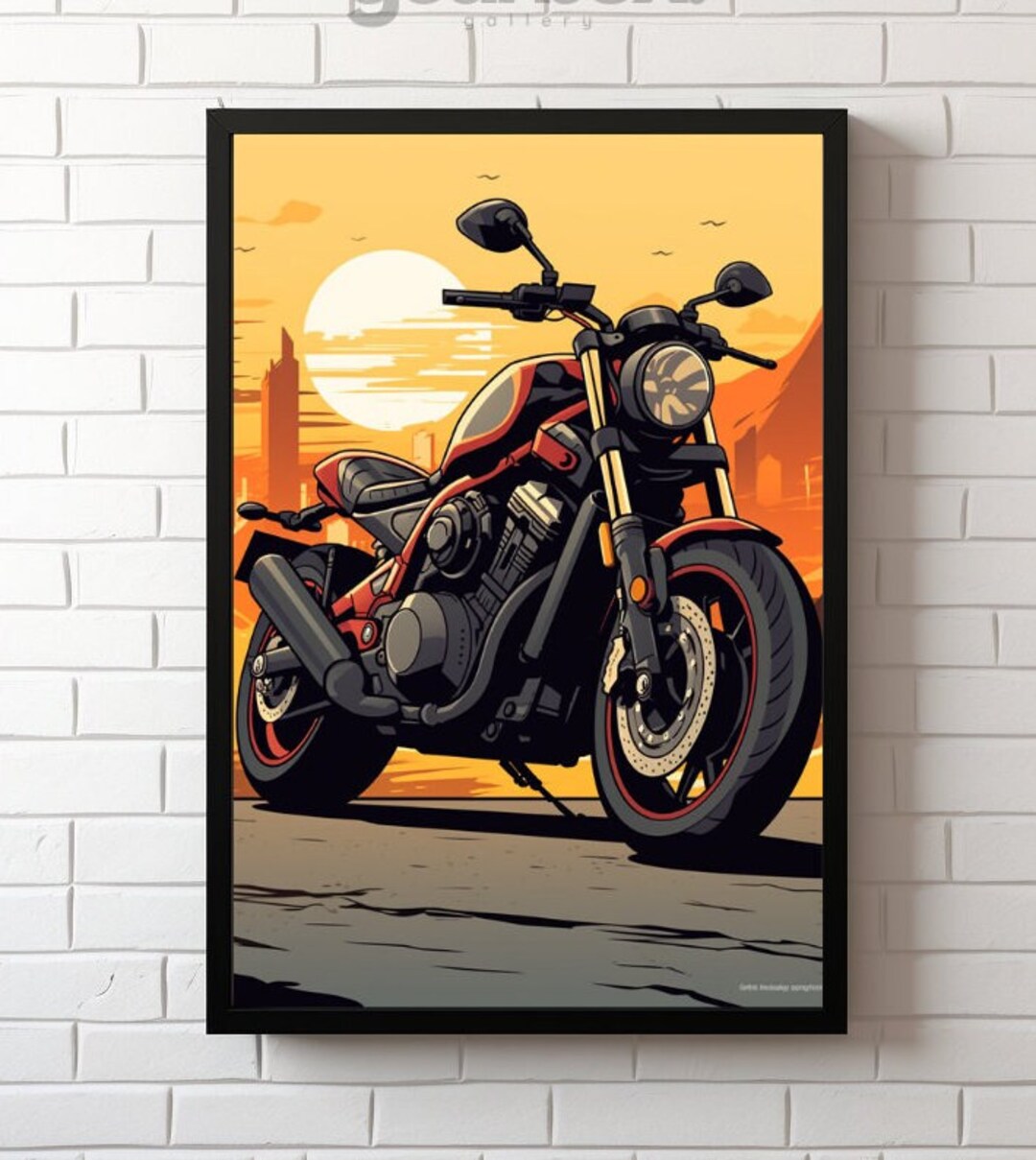 Retro Style Yamaha Bolt Poster, Yamaha Bolt Print, 2020s Bike Print ...