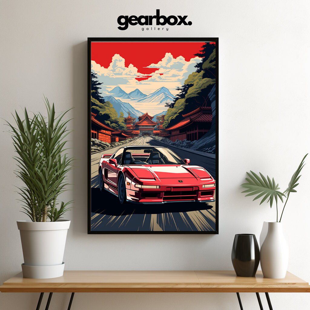 Retro Style Honda NSX Poster Honda NSX Print 1990s Car - Etsy