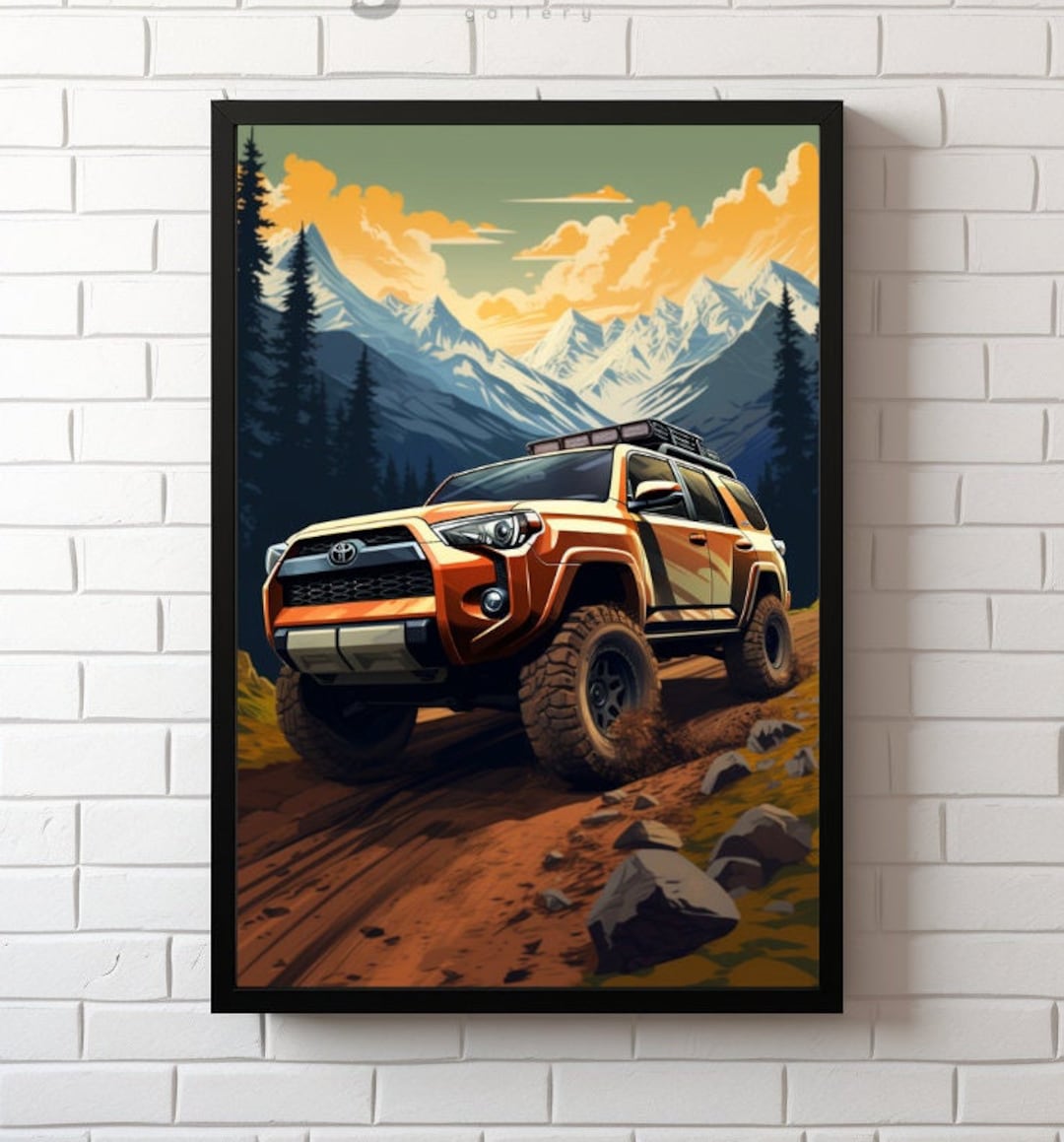 Retro/ Vintage Style Toyota 4runner Poster, Toyota 4runner Print, 2020s ...