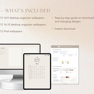 2024 Monthly Desktop Calendar Organizer Wallpapers | Word Search ...